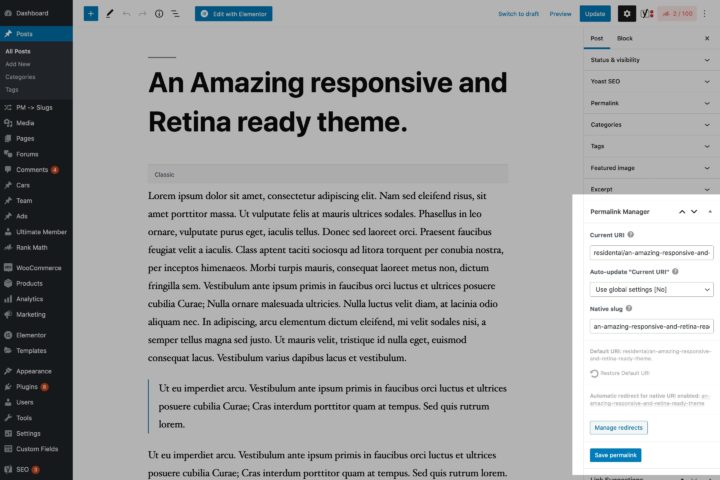 Permalink Manager Pro | URL Editor for WordPress SEO