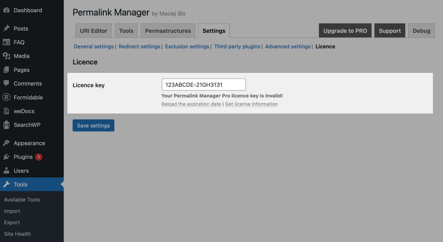 License & billing | Permalink Manager Pro